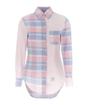 Thom Browne Checked Long-sleeved Shirt
