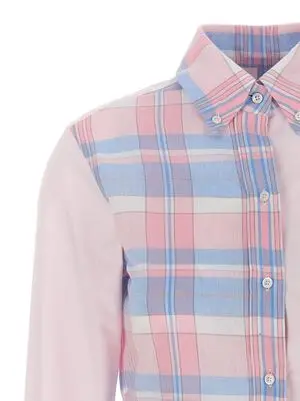 Thom Browne Checked Long-sleeved Shirt