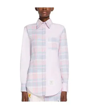 Thom Browne Checked Long-sleeved Shirt