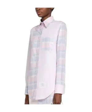 Thom Browne Checked Long-sleeved Shirt
