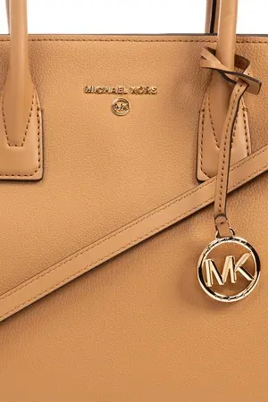 Michael Kors Large Avril Leather Logo Lettering Tote Bag
