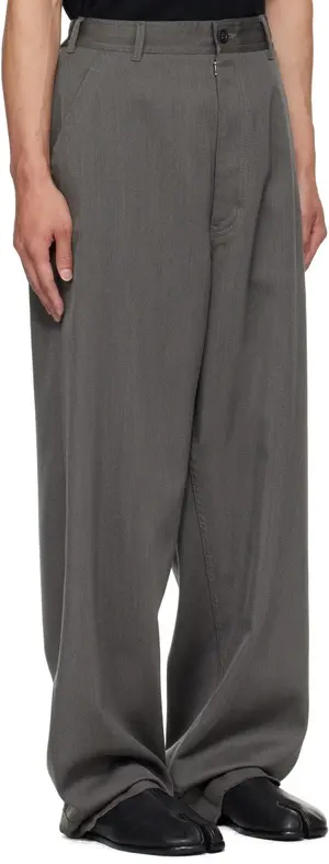 MAISON MARGIELA Cuffed Straight Leg Pants