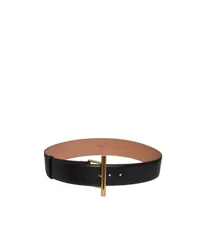 Alexander McQueen Buckle Belt - Black