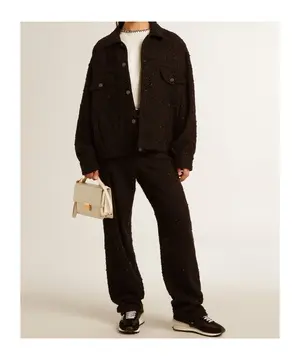 GOLDEN GOOSE Embellished Tweed Trousers