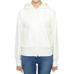 Play Comme Des Garcon Long Sleeve Hooded Sweatshirt - White