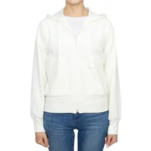 Play Comme Des Garcon Long Sleeve Hooded Sweatshirt - White
