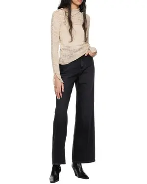 Acne Studios Sheer Ribbed Turtleneck Pullover