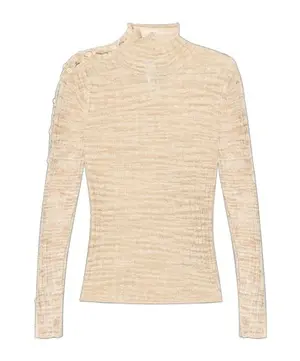 Acne Studios Sheer Ribbed Turtleneck Pullover