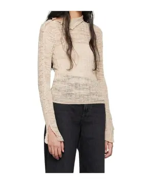 Acne Studios Sheer Ribbed Turtleneck Pullover