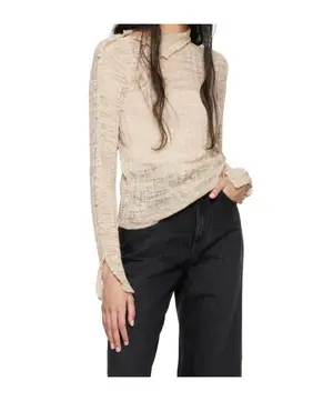 Acne Studios Sheer Ribbed Turtleneck Pullover