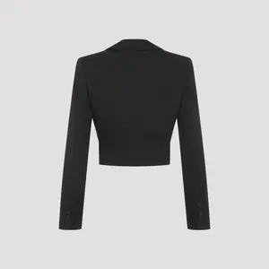 Dolce & Gabbana Dolce Gabbana Cropped Gabardine Tuxedo Jacket