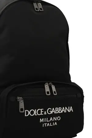 Dolce & Gabbana Logo Detailed Zipped Backpack