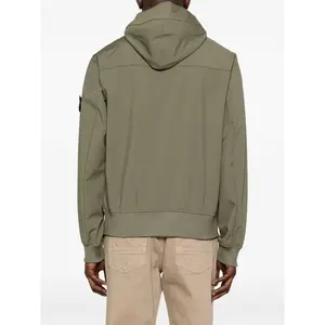 Stone Island Logo Patch Hooded Jacket