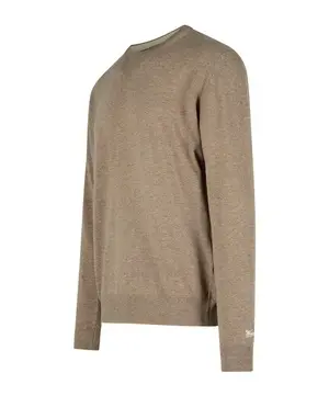 Woolrich Logo Embroidered Crewneck Jumper - Brown