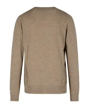 Woolrich Logo Embroidered Crewneck Jumper - Brown