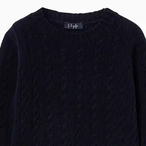 IL GUFO Cable-knit Wool Jumper - Black