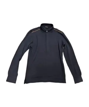 Zegna Stripe-detailed Long Sleeved Polo Shirt - No