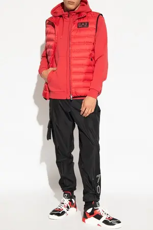 EA7 Zip-up Logo Detail Cardigan