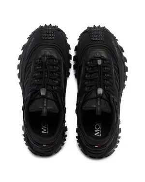 Moncler Lace-up Platform Sneakers - Black
