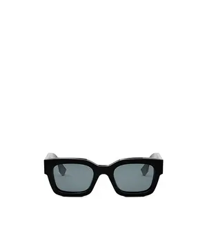 Fendi Rectangular Frame Sunglasses - Black
