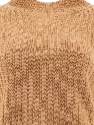 Max Mara Ribbed Knit Jumper - Brown