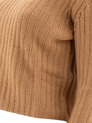 Max Mara Ribbed Knit Jumper - Brown