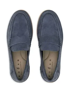 Hogan Round Toe Slip-on Loafers