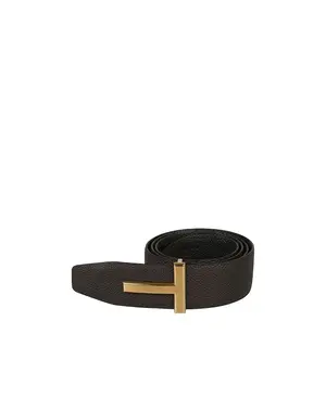 TOM FORD T Icon Reversible Belt - Black
