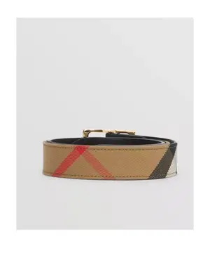 Burberry Double-sided Checked Belt With Buckle