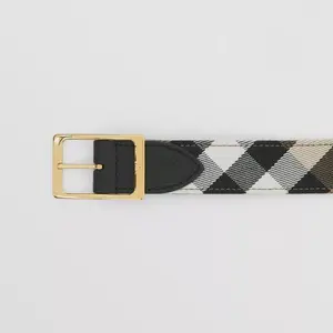 Burberry Double-sided Checked Belt With Buckle
