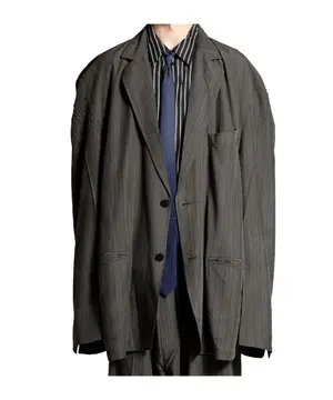 Balenciaga Pinstriped Oversized Tailored Jacket