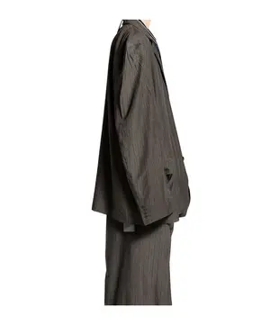 Balenciaga Pinstriped Oversized Tailored Jacket