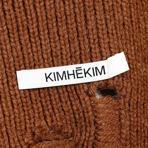 KIMHEKIM Ribbed Knit Top With Thin Shoulder Straps And Zipper Detail