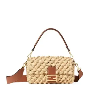 Fendi Baguette Foldover-top Shoulder Bag - Light Brown