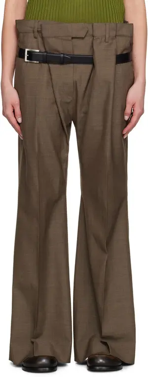 Acne Studios Belted Wide-leg Trousers