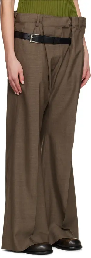 Acne Studios Belted Wide-leg Trousers