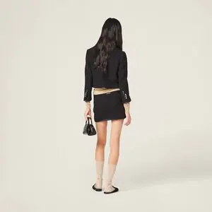 Miu Miu Sequin-trim Mini Skirt