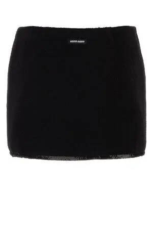 Miu Miu Sequin-trim Mini Skirt