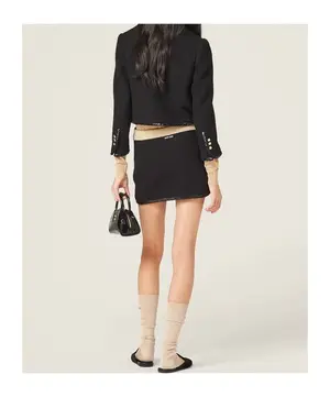 Miu Miu Sequin-trim Mini Skirt