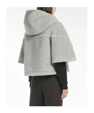Max Mara Long Sleeve Fur Hooded Jacket