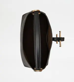 TOD'S Timeless Mini Bucket Bag In Soft Calfskin Leather - Black