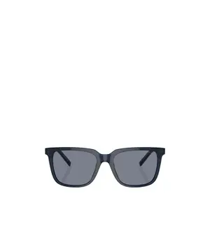 Giorgio Armani Full-rim Logo Sunglasses - Gray