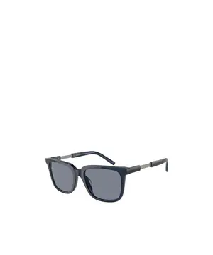 Giorgio Armani Full-rim Logo Sunglasses - Gray