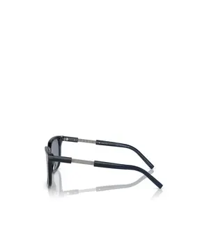Giorgio Armani Full-rim Logo Sunglasses - Gray