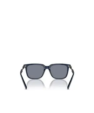 Giorgio Armani Full-rim Logo Sunglasses - Gray