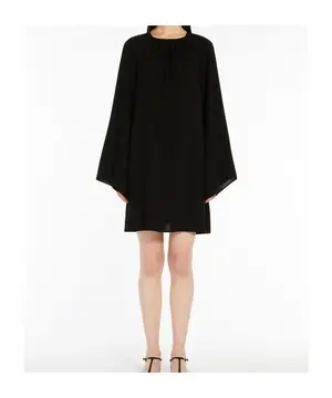 Max Mara Madia Crewneck Dress With Pleated Details