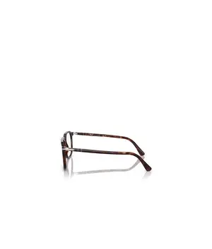 Persol Rectangular Flat Mirror Eyeglasses - Black