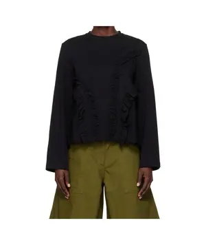 Cecilie Bahnsen Alva Ruffled Crewneck T-shirt