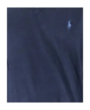 Polo Ralph Lauren V-neck Knitted Jumper With Embroidered Logo