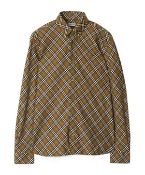 Burberry Vintage Check Logo Embroidered Shirt